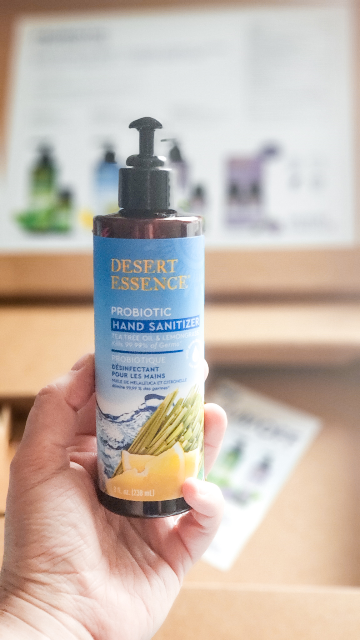 Desert Essence Probiotic Hand Sanitizer: Kill Germs & Proctect Microbes ...